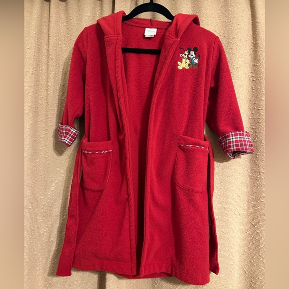 Disney | Pajamas | Disney Mickey Mouse And Pluto Fleece Kids Hooded ...